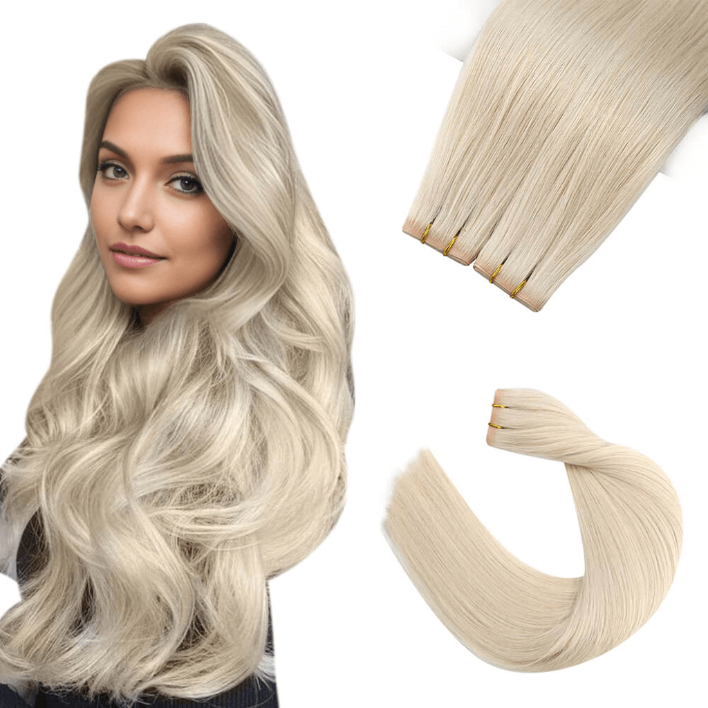 Virgin Weft Hair Extension #1000 – Invisible Injected Flat Weft With ...