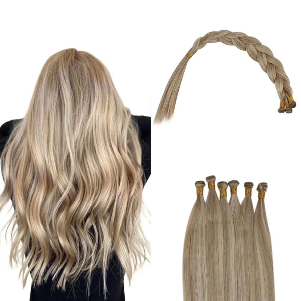 Vivien Hair Bundle 100% Virgin Genius Weft Extensions Highlight #18/613 ...